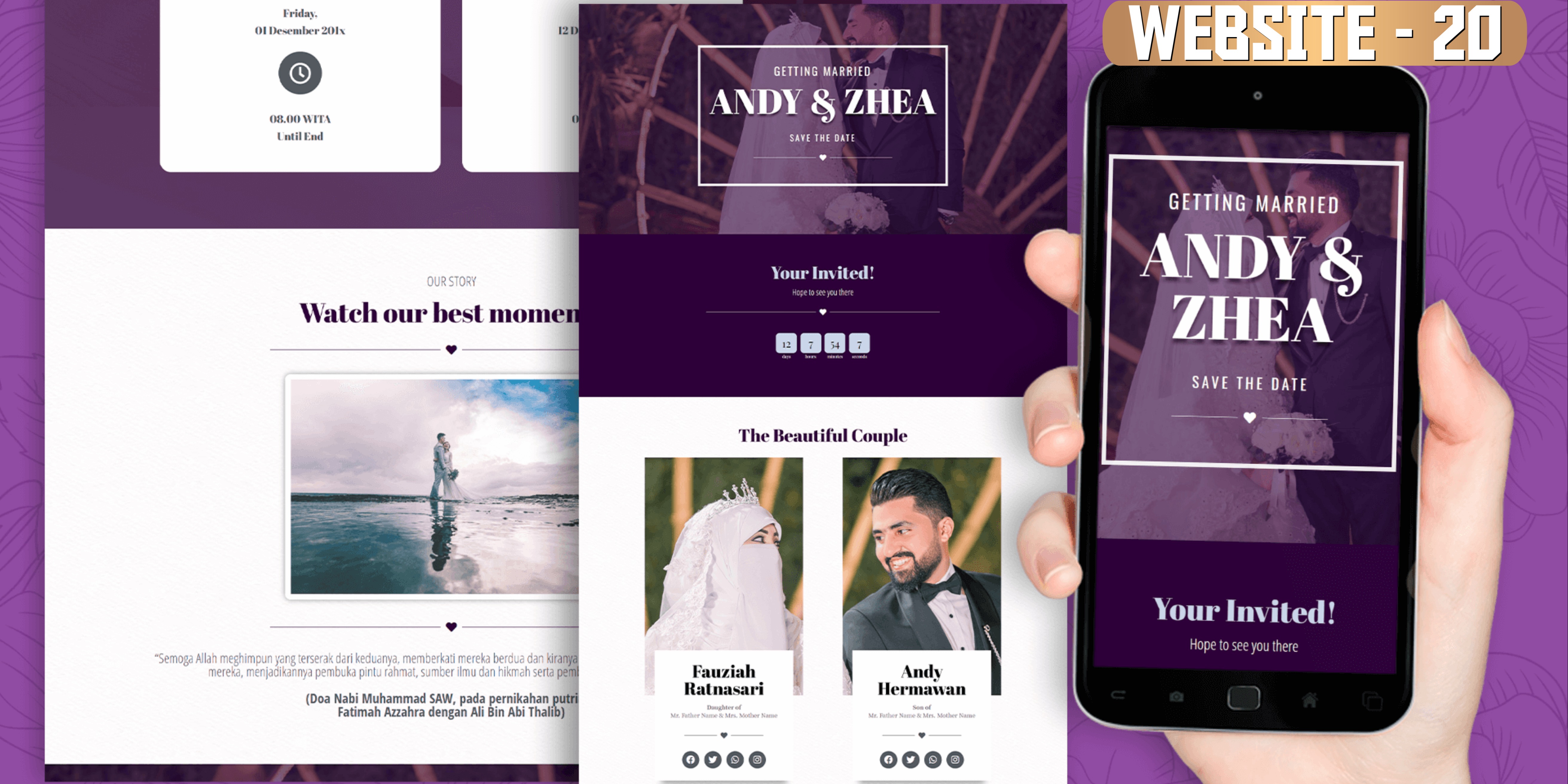 UNDANGAN DIGITAL PERNIKAHAN - UNDANGAN WEBSITE - UNDANGAN ONLINE 20 ...