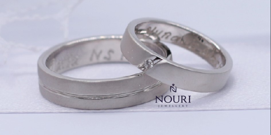 Cincin Kawin Palladium - Cincin Nikah Silver - Wedding Ring oleh Nouri ...