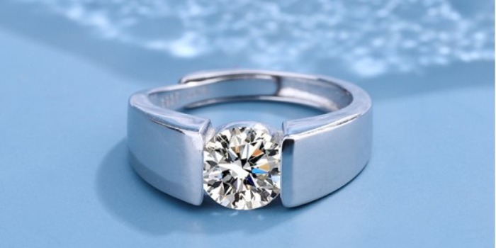 CincinLapis Emas 18K - Silver Arthur Luxury Moissanite Ring 1.0 Carat ...