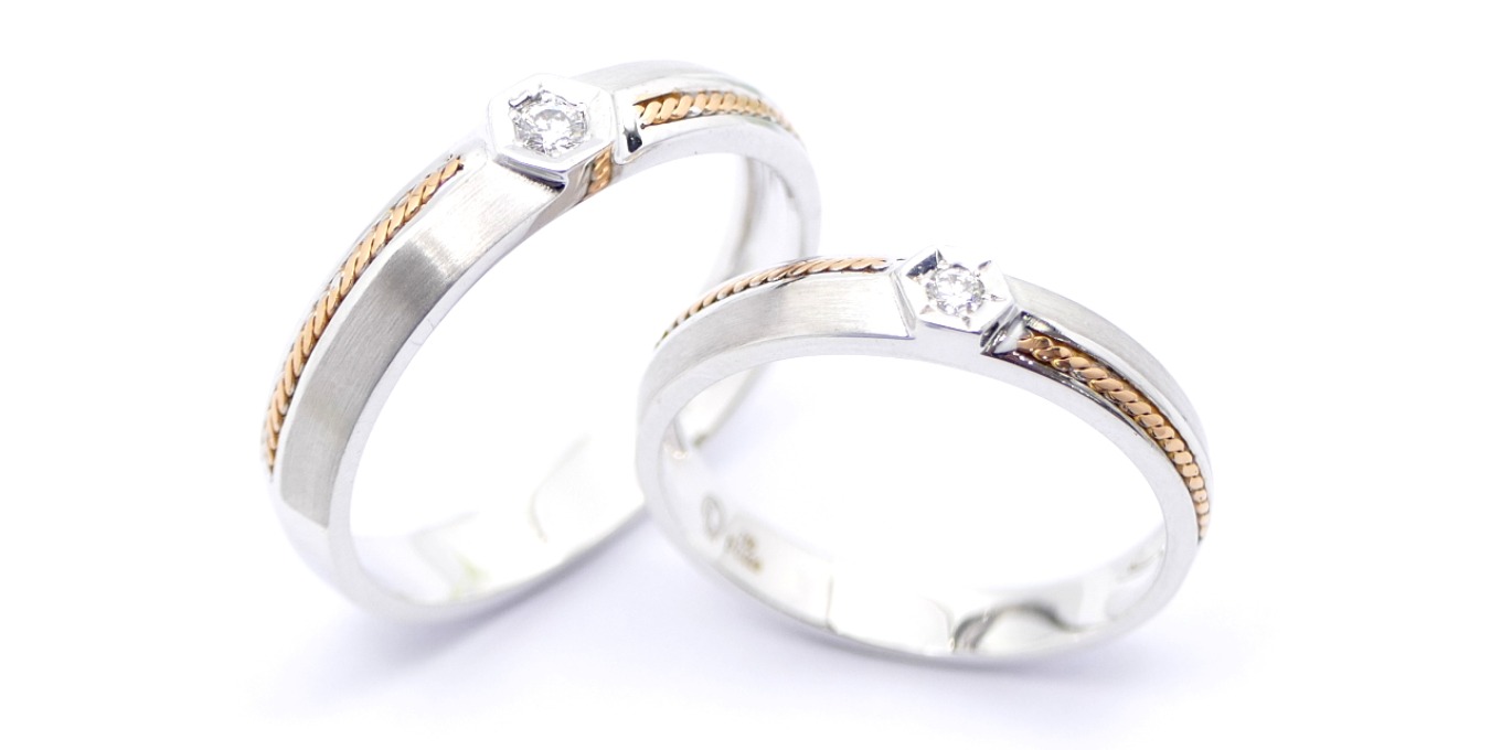 Wedding Ring Diamond DQ-002 oleh Dominique Jewellery | Bridestory Store