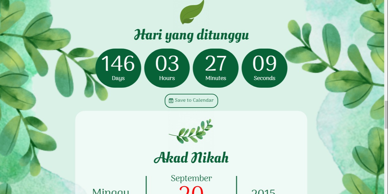 Undangan Web Digital Exclusive Greeny Love oleh creaVitation ...