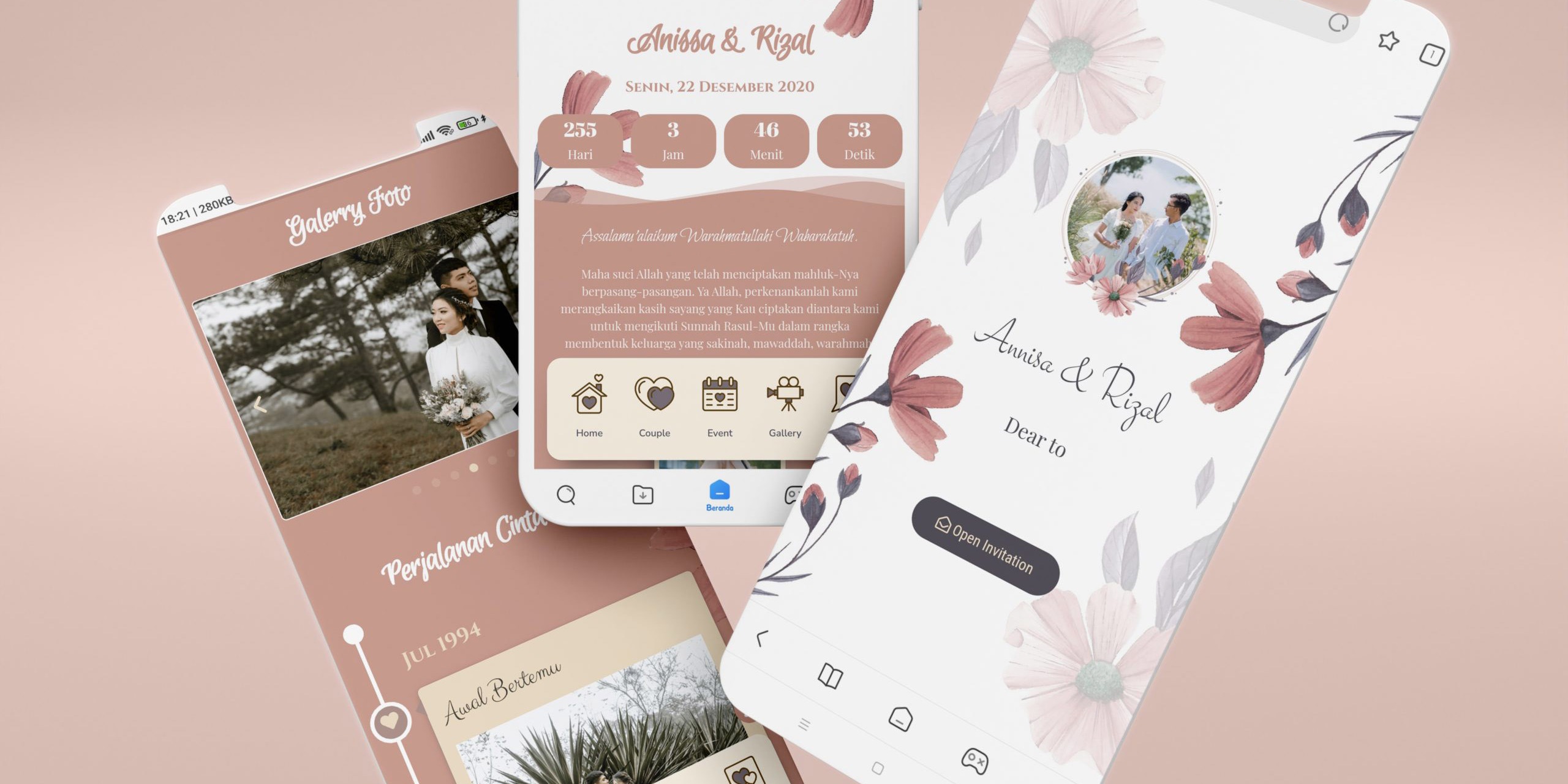 Undangan Digital Website Undangan Web Pernikahan Online - Premium by Ku ...