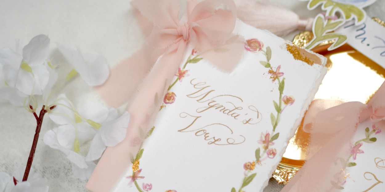 Wedding Vows Keepsakes Calligraphy oleh Ann Letter | Bridestory Store