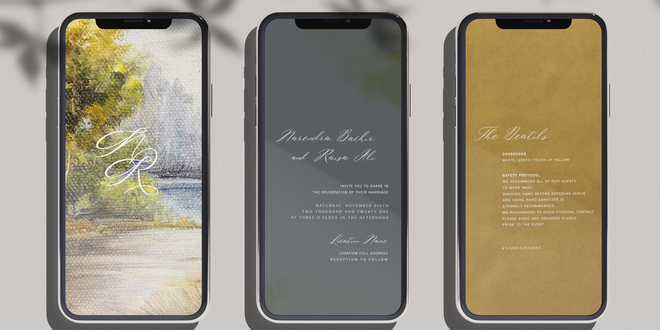 Digital Invitation - 3 Sheet by Ellite Design | Bridestory Store