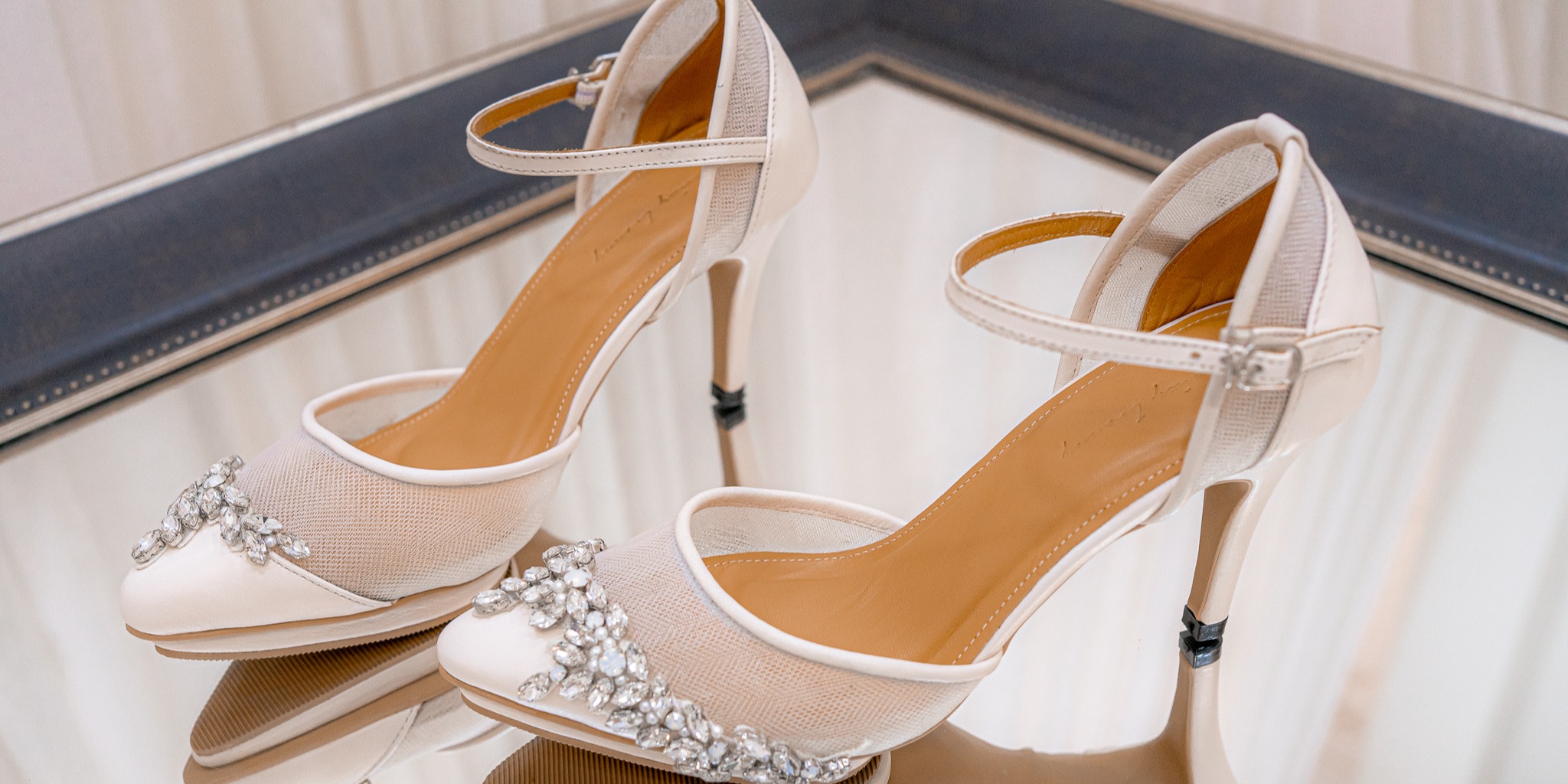 WEDDING SHOES/SEPATU PESTA/SEPATU WEDDING WANITA -KETHRYLLIA (Beige ...