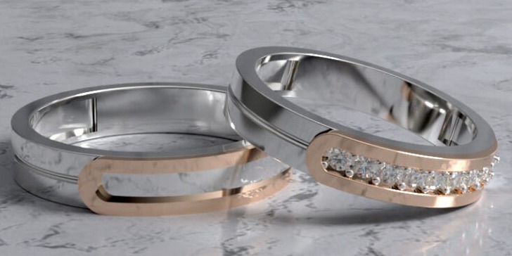 Cincin Nikah Berlian – Wedding Diamond Ring CKW2307.007 oleh Kimfook ...