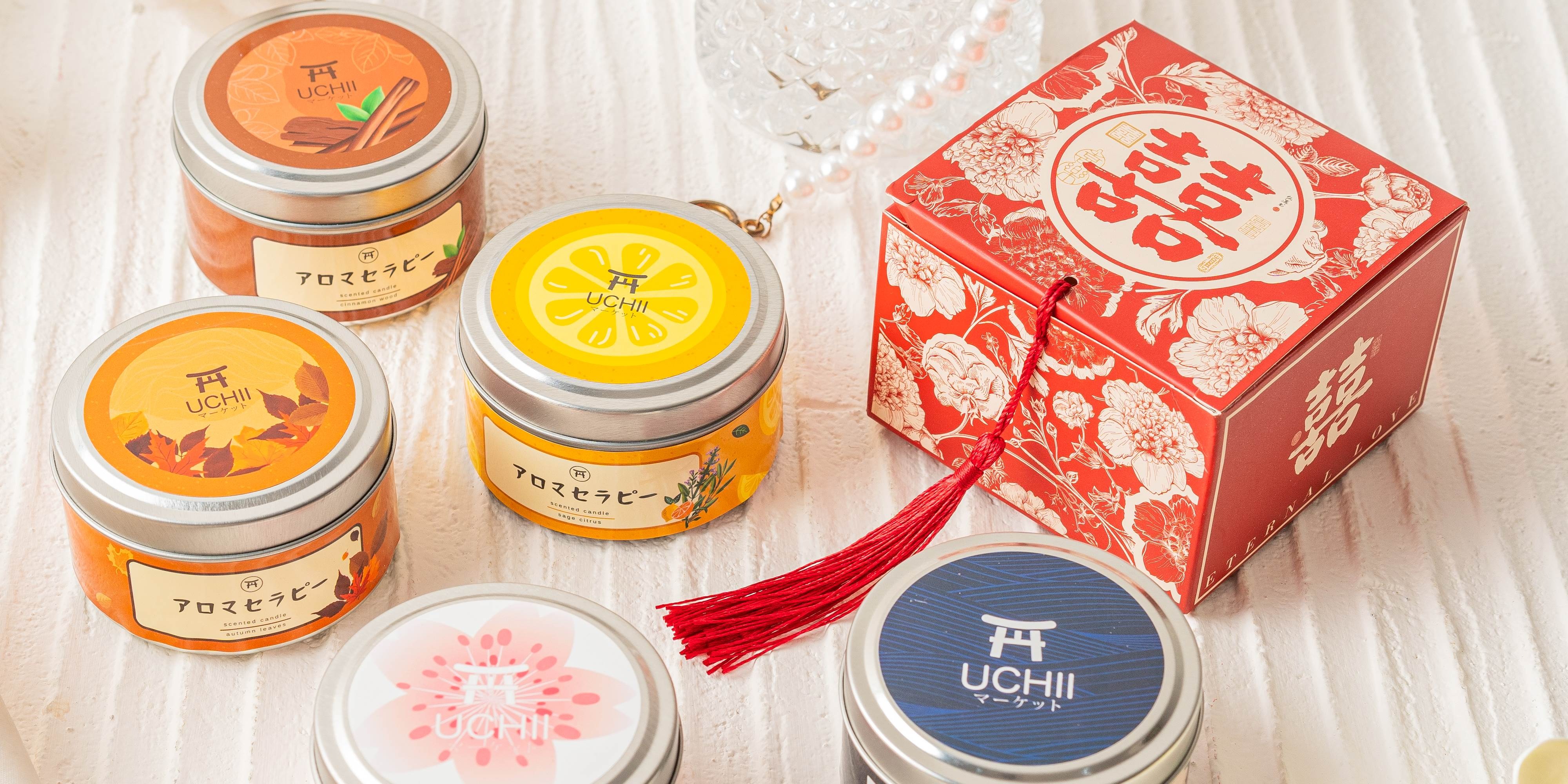 UCHII Wedding Gift Candle Aroma w/ Shuang Xi Emblem by Uchii Store ...