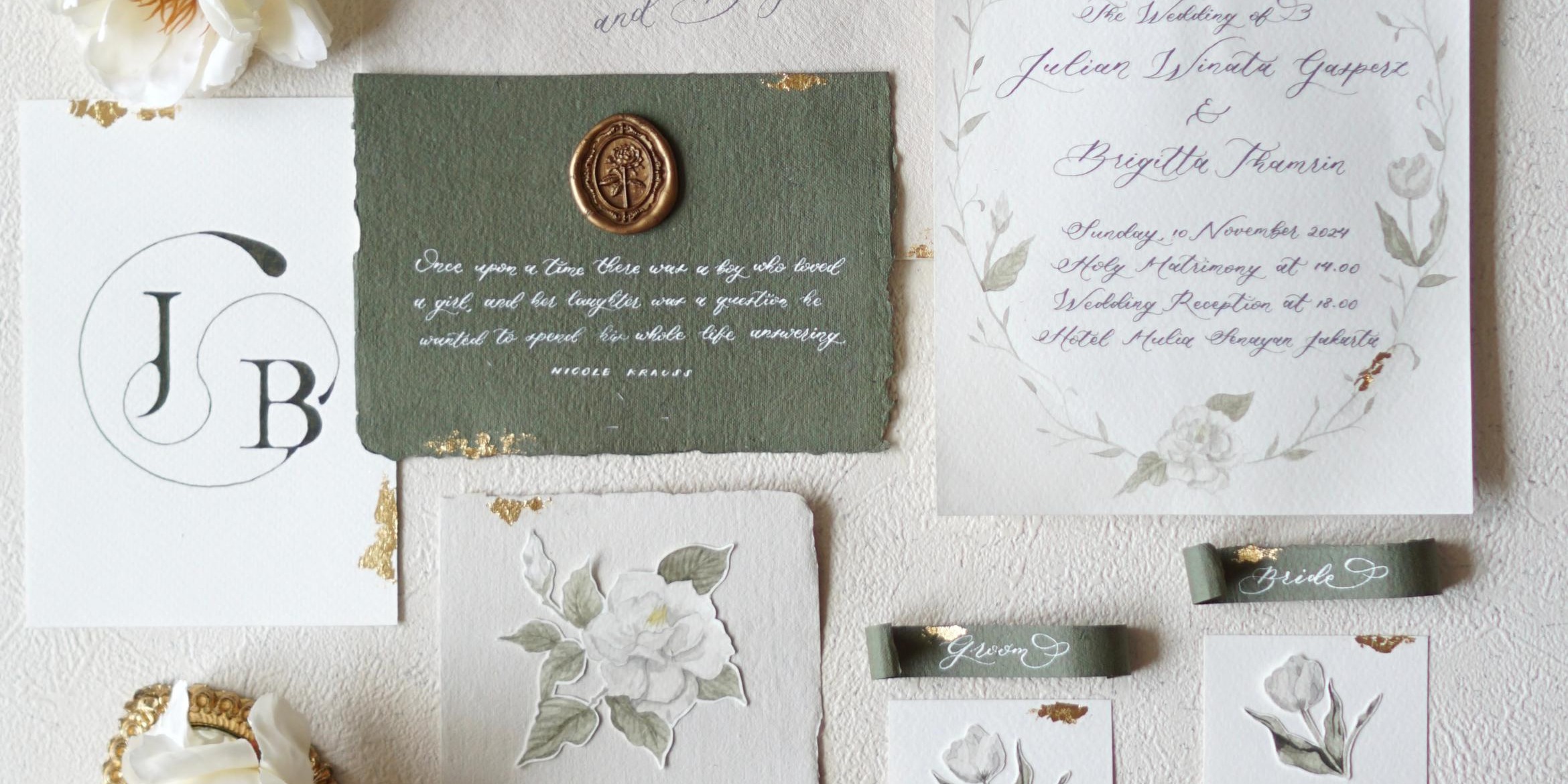 Ruby Package | Wedding Calligraphy / Keepsake oleh The MC Letter ...