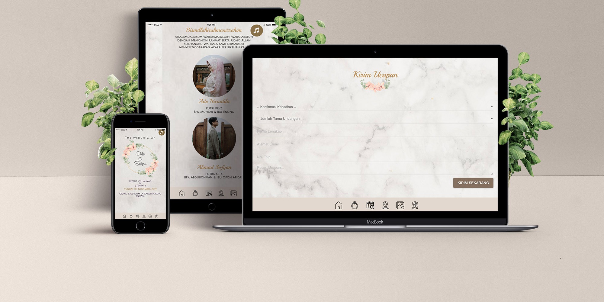 Undangan Digital Tema #1 oleh Undangan Digital | Bridestory Store