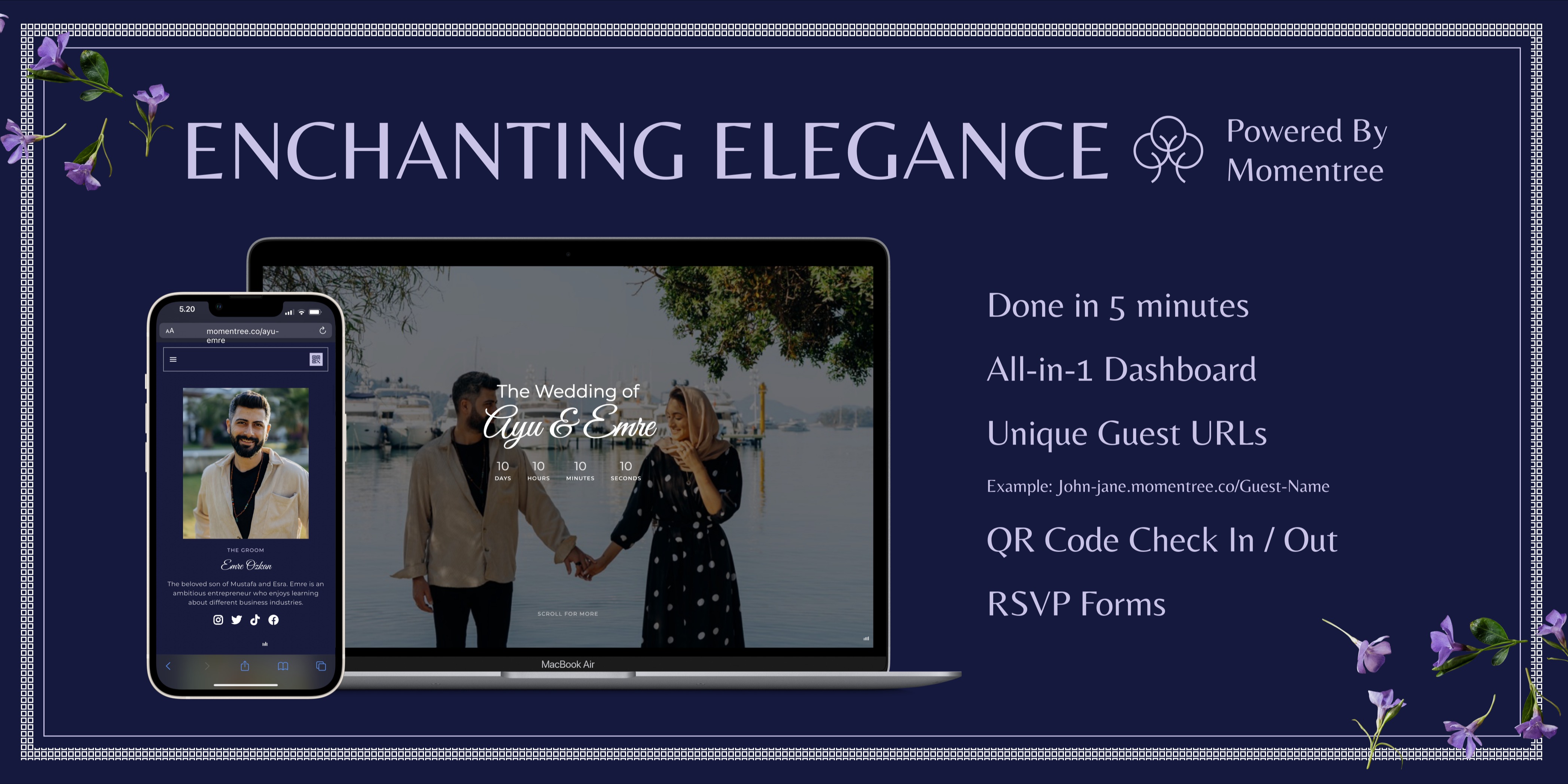 Enchanting Elegance | Premium Digital Invite | Undangan Digital oleh Momentree | Bridestory Store