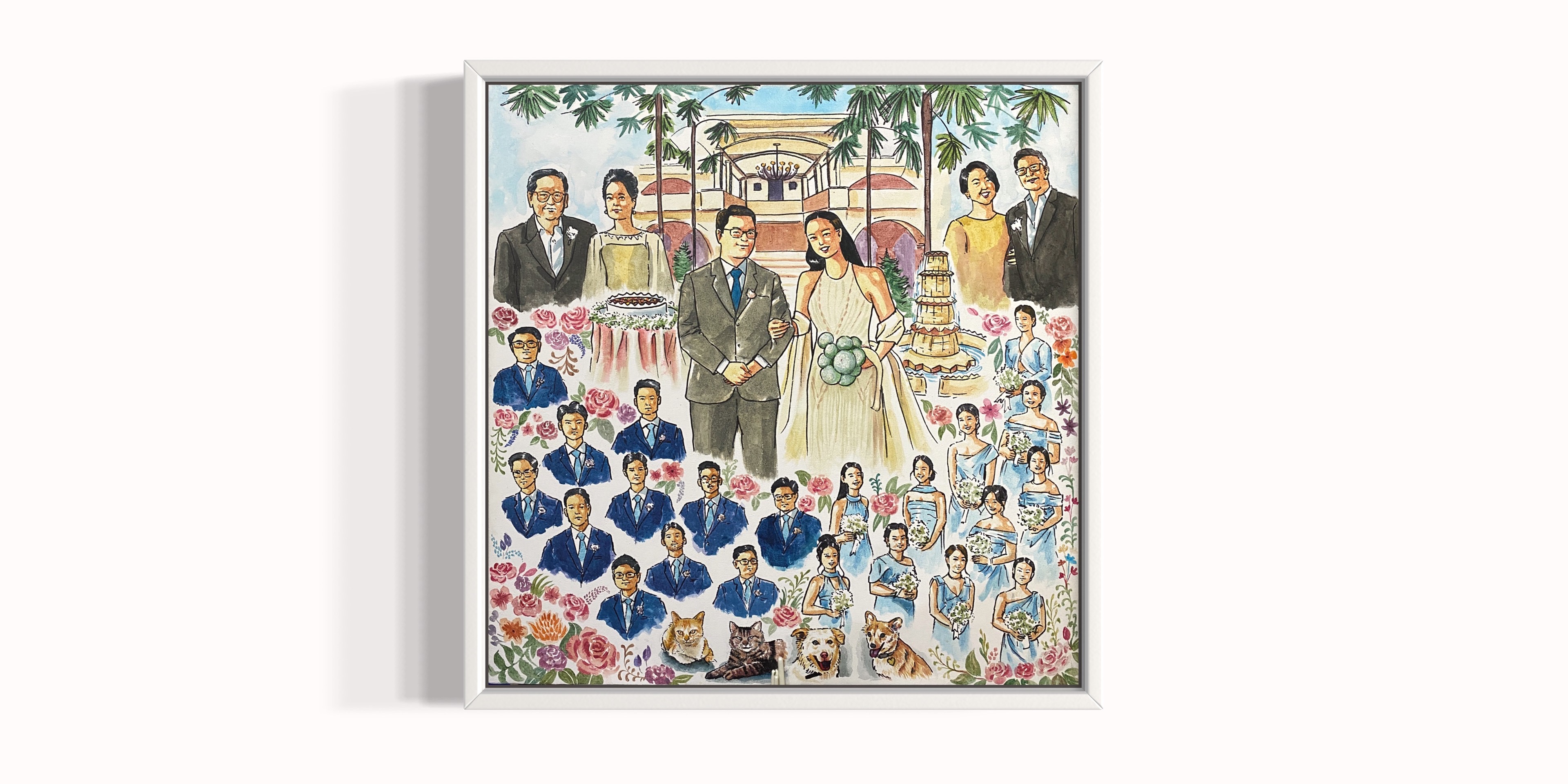 Live Wedding Painting - Group by Event Painter | Bridestory Store