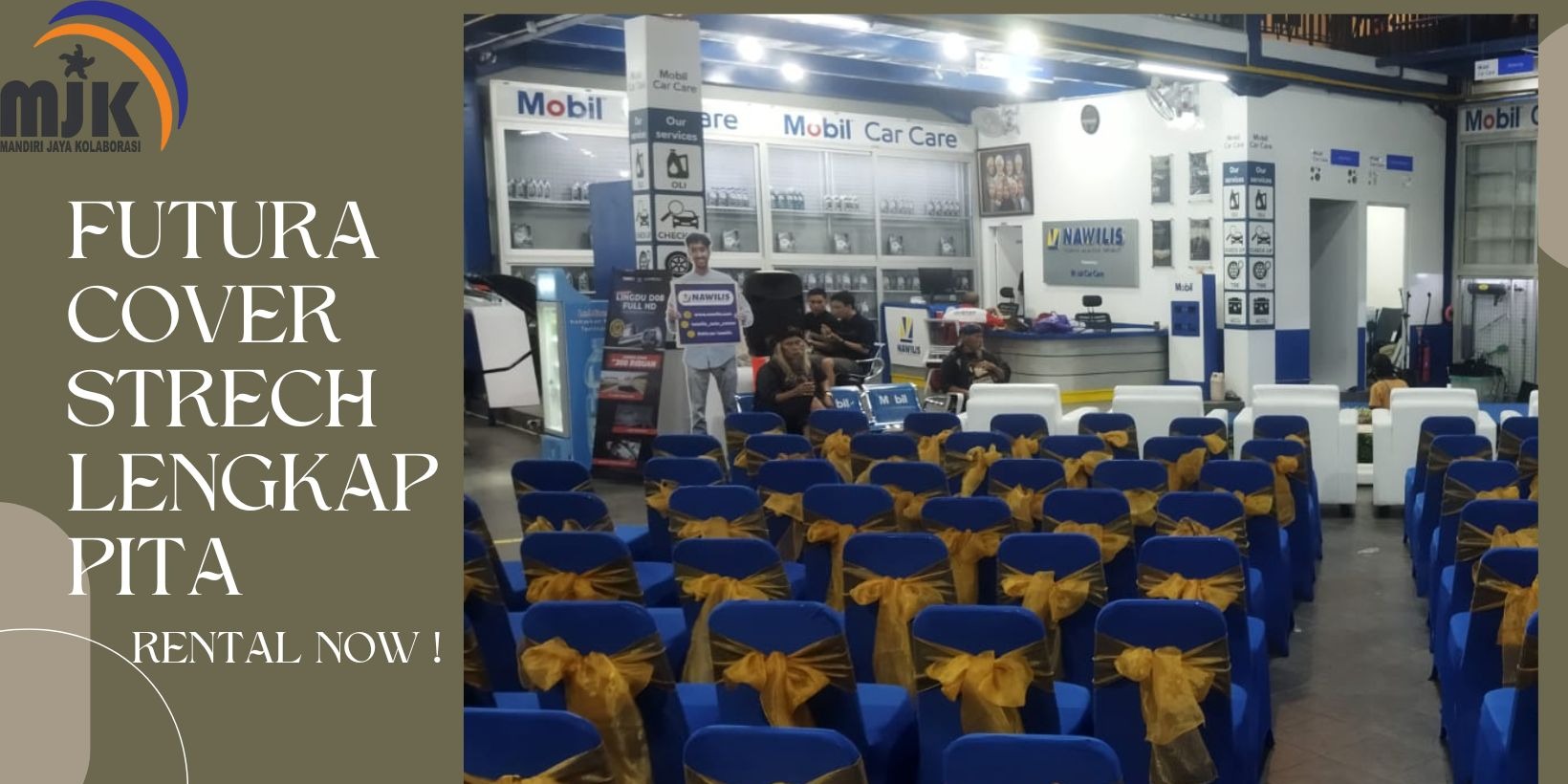 SEWA KURSI FUTURA COVER STRECH LENGKAP PITA AREA DEPOK by ...