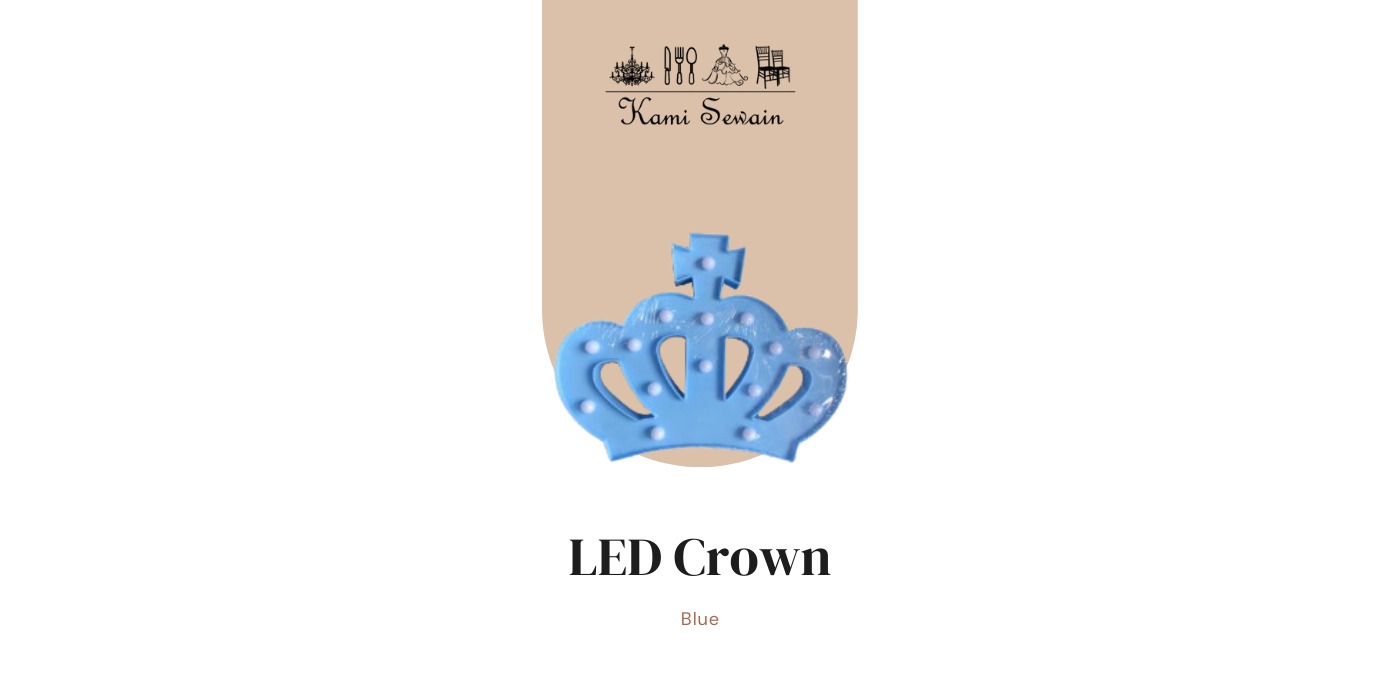 LED Crown (Blue, Red, Yellow, White) oleh Kami Sewain | Bridestory Store