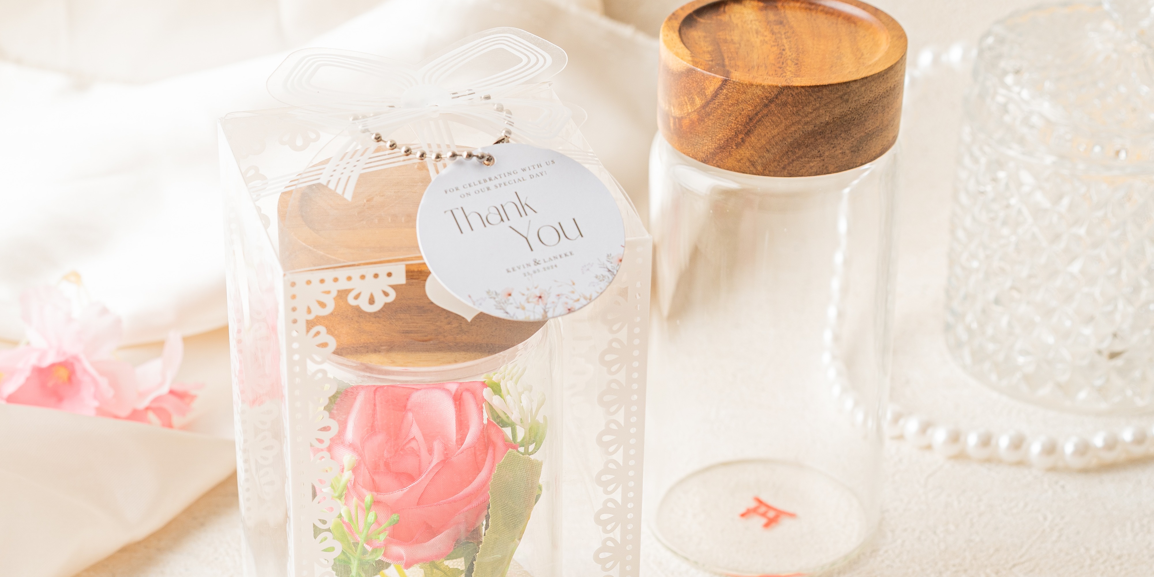 UCHII Wedding Gift Canister Jar Wooden w/ Mika Box by Uchii Store ...