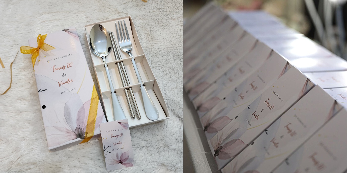 Sendok sumpit garpu premium set oleh Alleriea Wedding Gifts ...