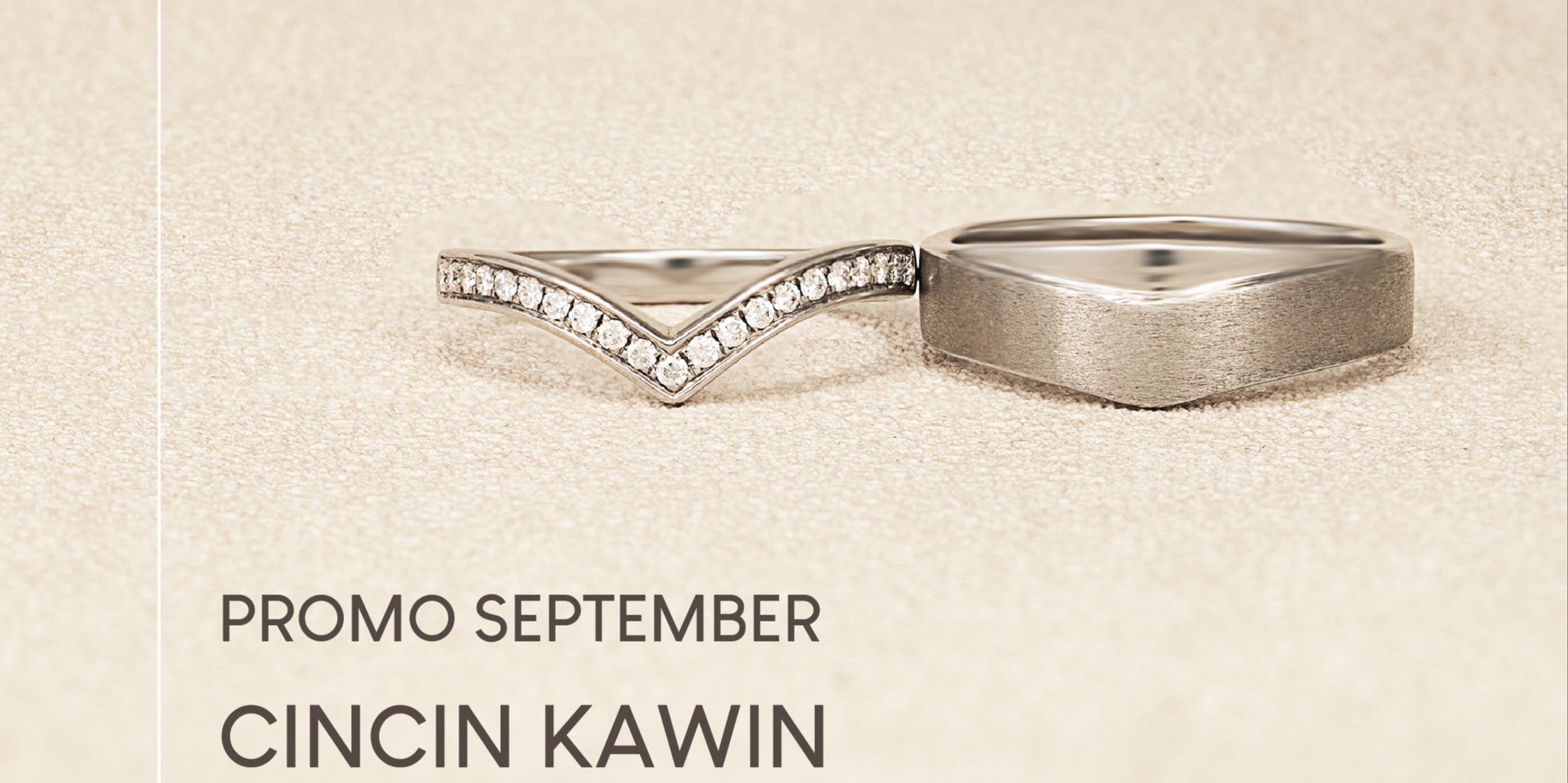 Cincin Kawin Platinum 3% + Gold 6K #3 / Wedding Ring Couple oleh Emily ...