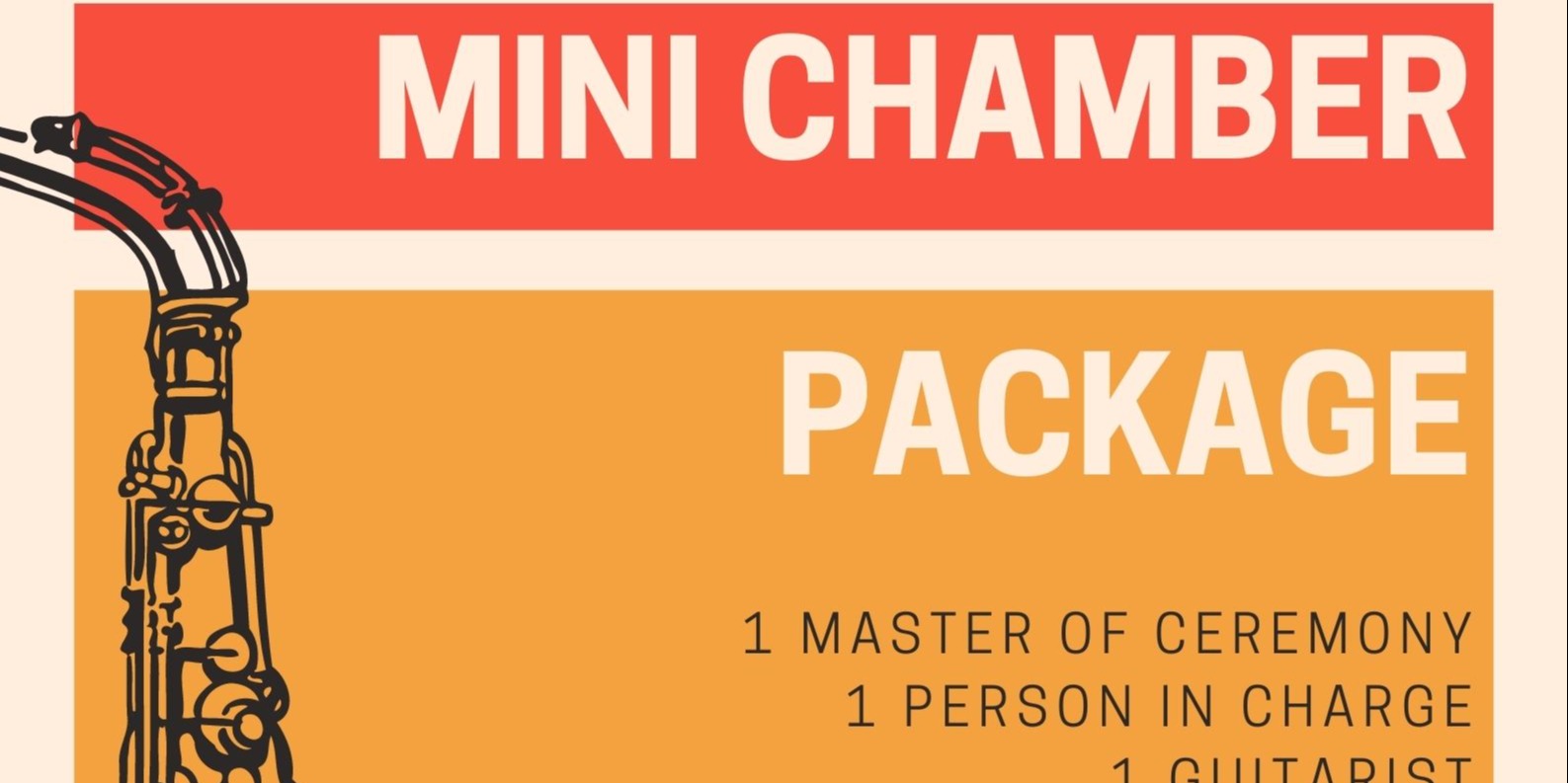 Mini Chamber Package by Billies Entertainment | Bridestory Store