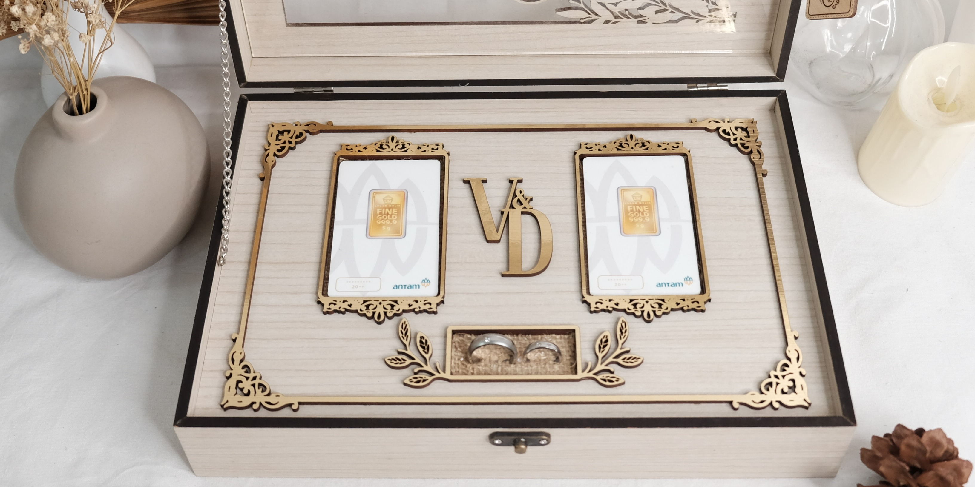 Custom Mahar Box XL 20x30cm oleh Lasercreative | Bridestory Store