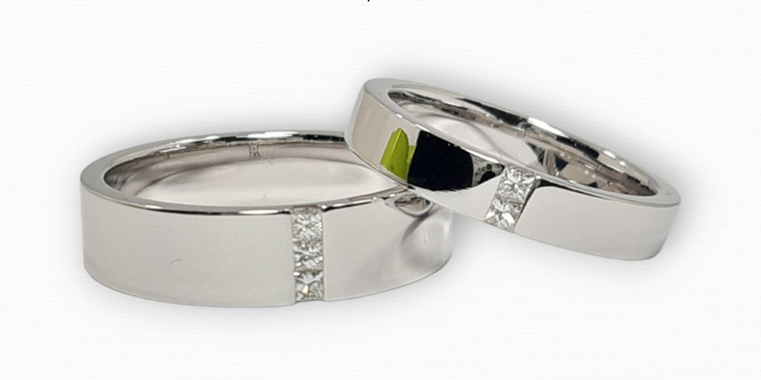 White Gold 18K Diamond Wedding Ring by Adreena & Co Diamond Jewelry ...