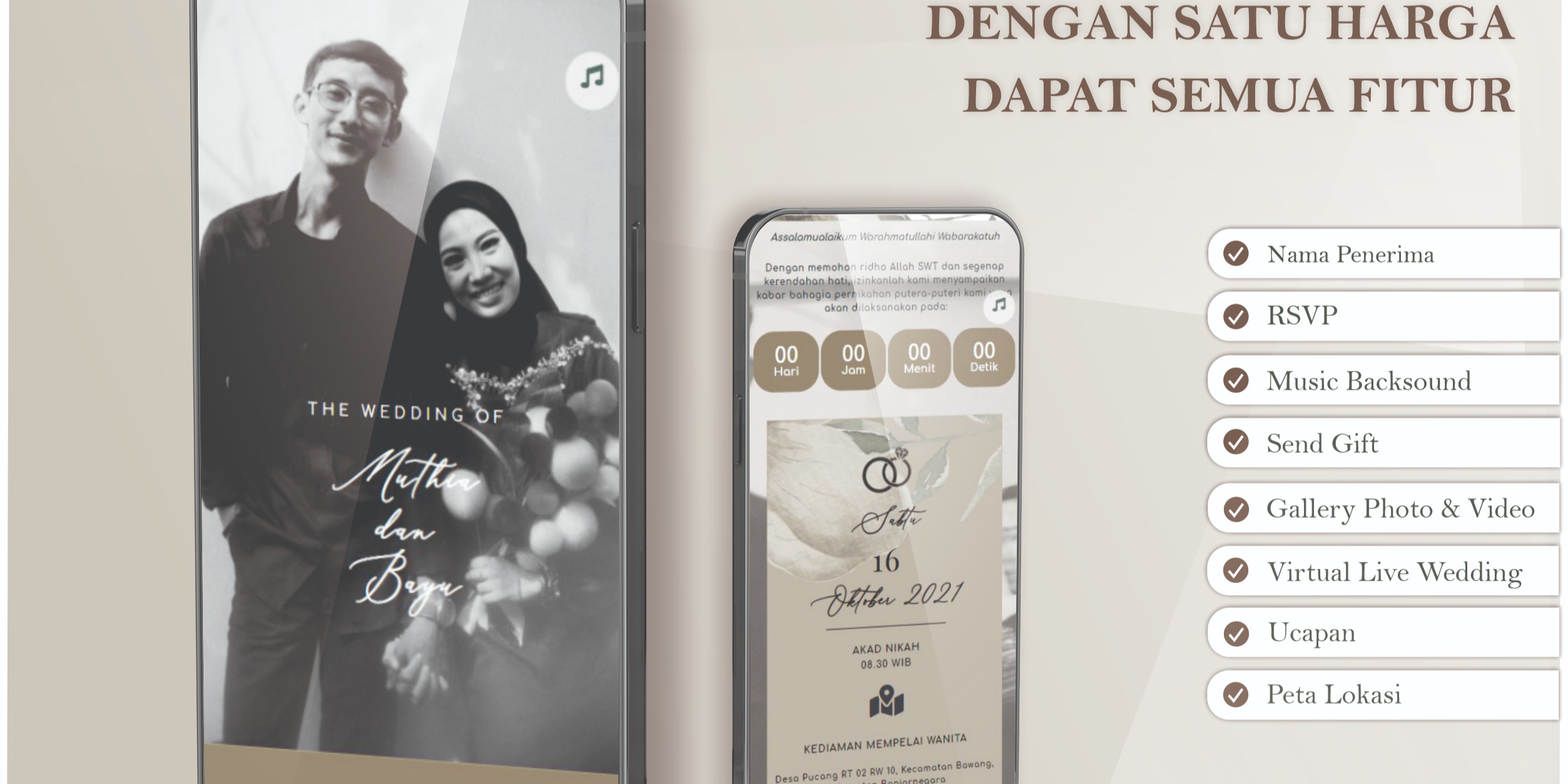 Undangan Pernikahan Website Custom 2 oleh Wedding kita invitation ...