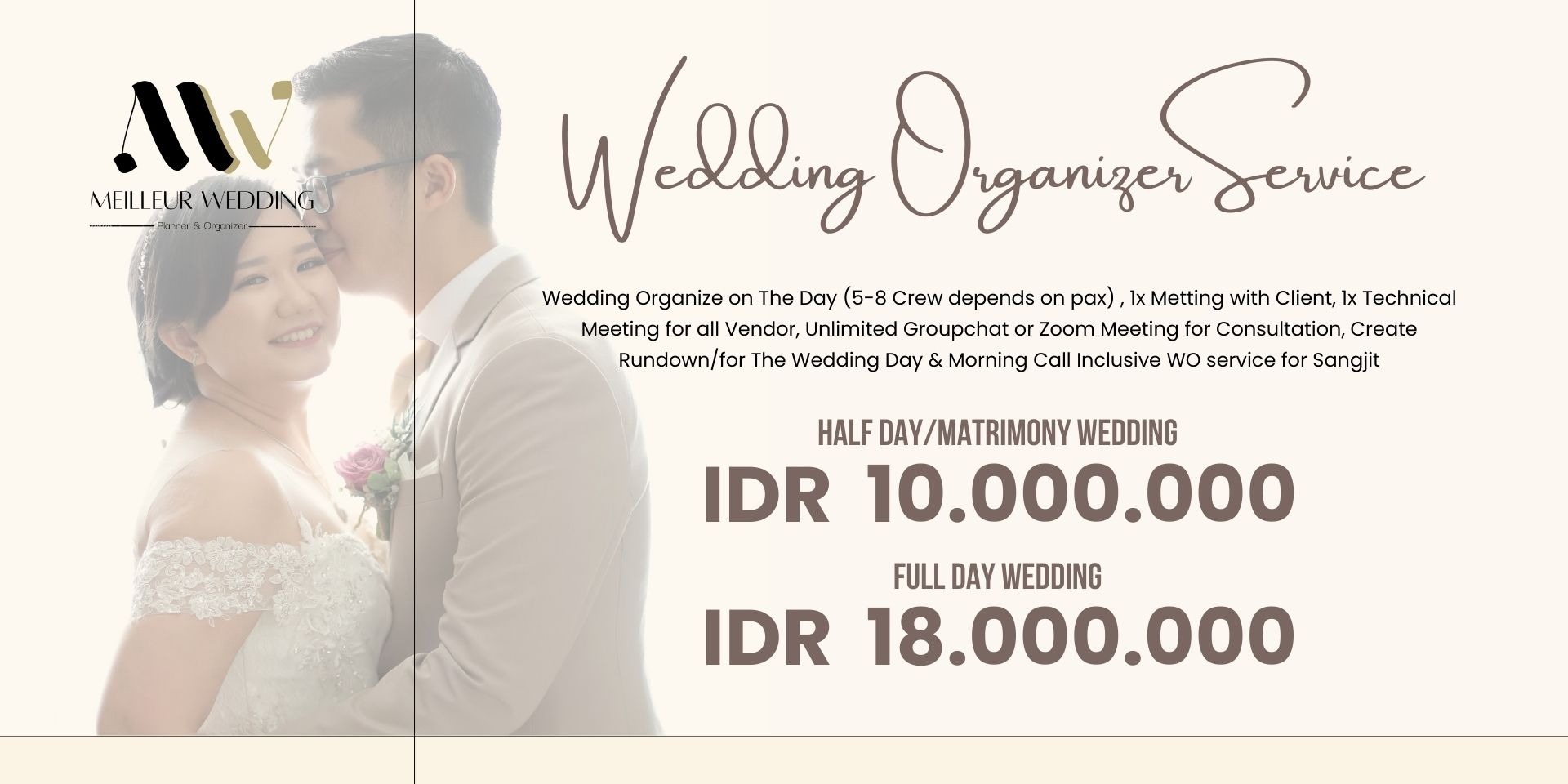 Wedding Organizer oleh Meilleur | Bridestory Store