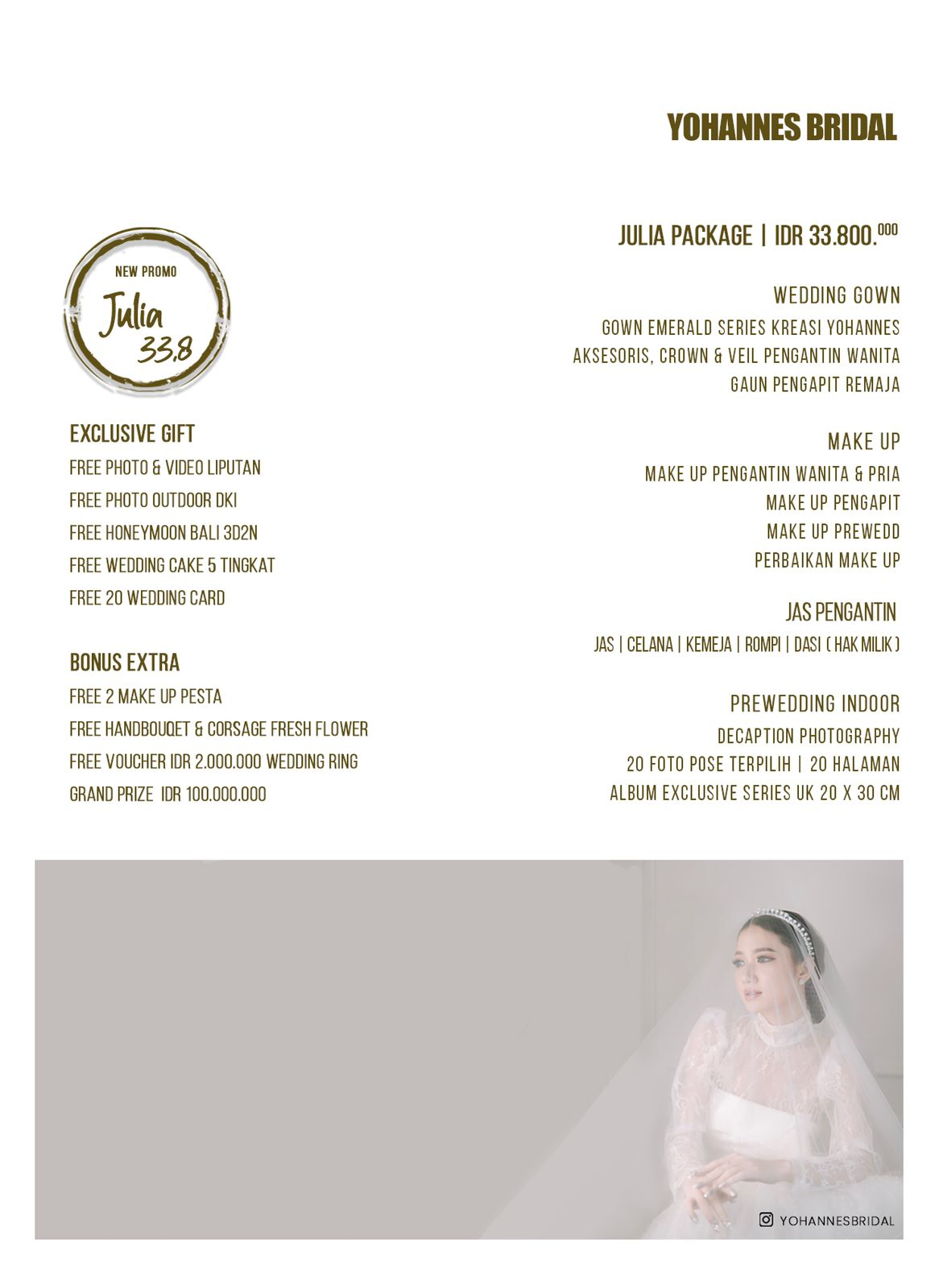 PAKET PERNIKAHAN LENGKAP by YOHANNES BRIDAL | Bridestory.com