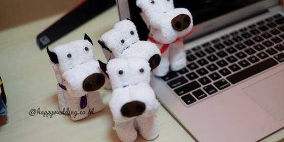 Souvenir Handuk Sapi Packing Plastik oleh Happy Wedding | Bridestory Store