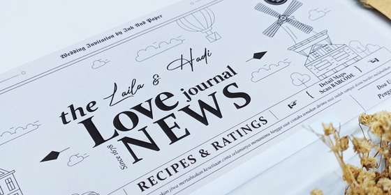 NEWS PAPER WEDDING INVITATIONS oleh Inkandpaper | Bridestory Store