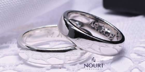Custom Wedding Ring - Wedding Ring Emas - Wedding Ring Emas Putih oleh ...