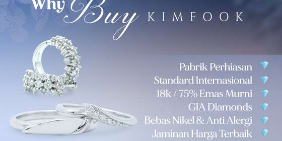 Anting Berlian Ruby - ATR 1308 oleh Kimfook Jewelry | Bridestory Store