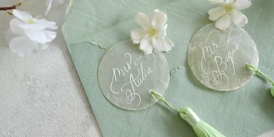 Wedding Invitation Keepsake Calligraphy oleh Ann Letter | Bridestory Store
