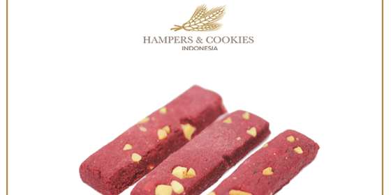 Red Velvet Sable Toples 300gr oleh Hampers Cookies | Bridestory Store