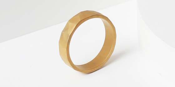 Surosmith Gold Hammered Ring Doff - Silver oleh Surosmith | Bridestory Store