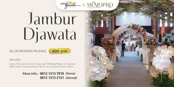 Jambur Djawata Function Hall 400 pax Jatiwaringin Wedding Package oleh ...