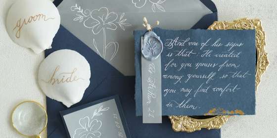 Wedding Invitation Keepsake Calligraphy oleh Ann Letter | Bridestory Store