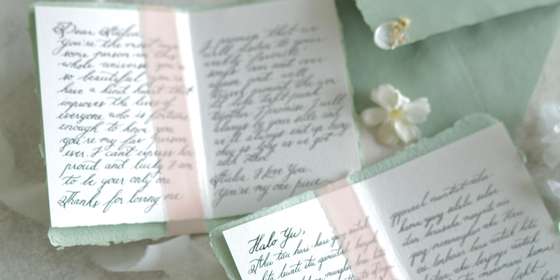 Wedding Vows Keepsakes Calligraphy oleh Ann Letter | Bridestory Store